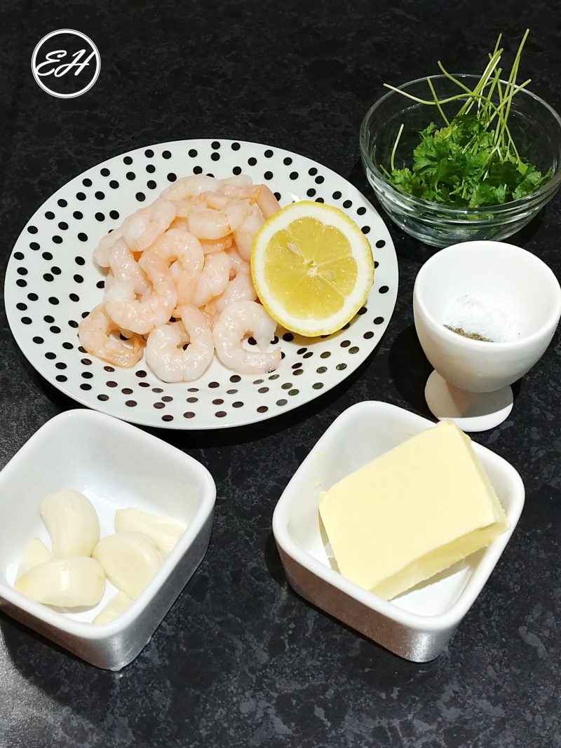 Creveti in sos de unt cu usturoi - Extravagance House